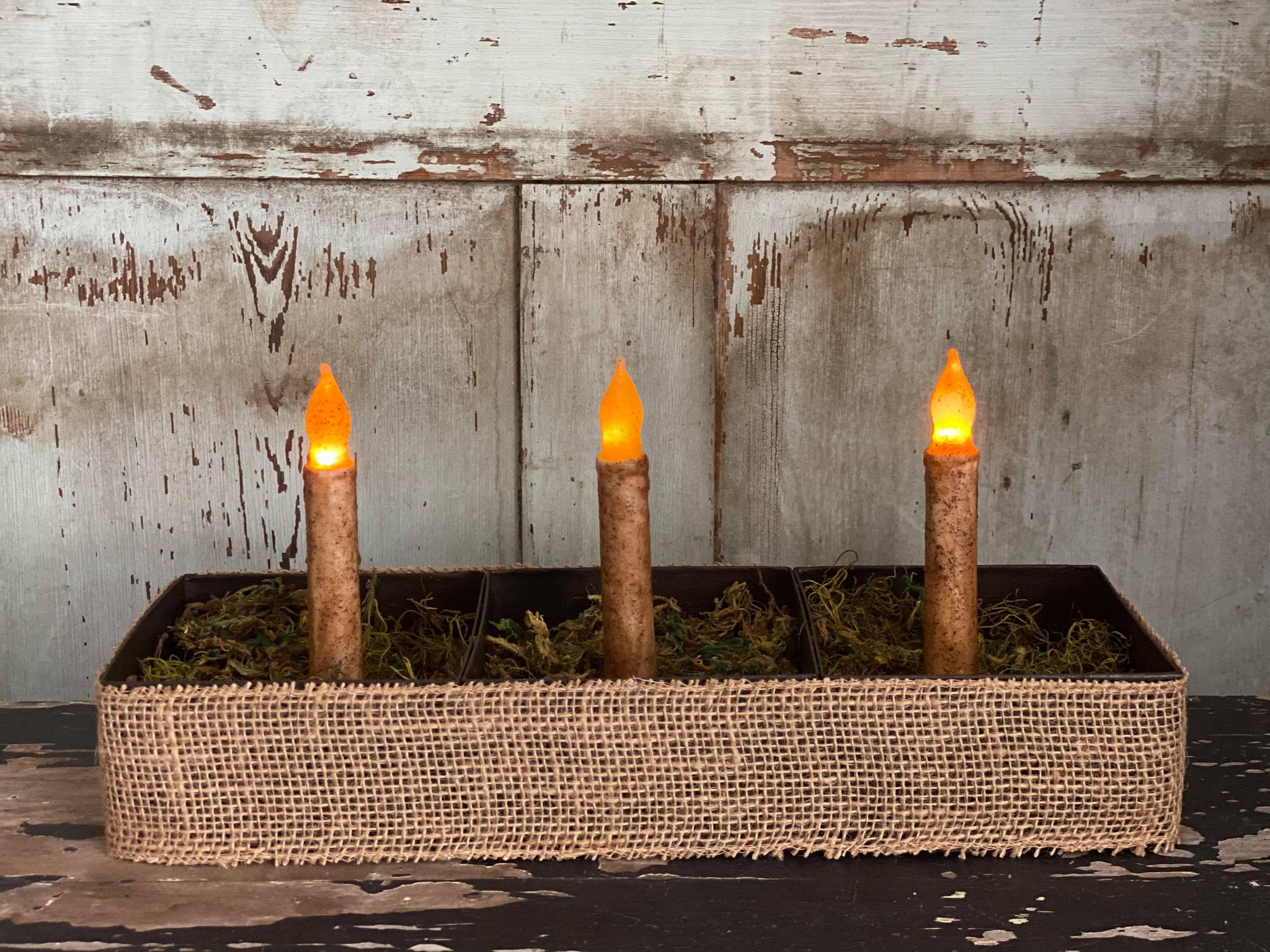 DIY Three Dollar Primitive Candle Box - The Shabby Tree