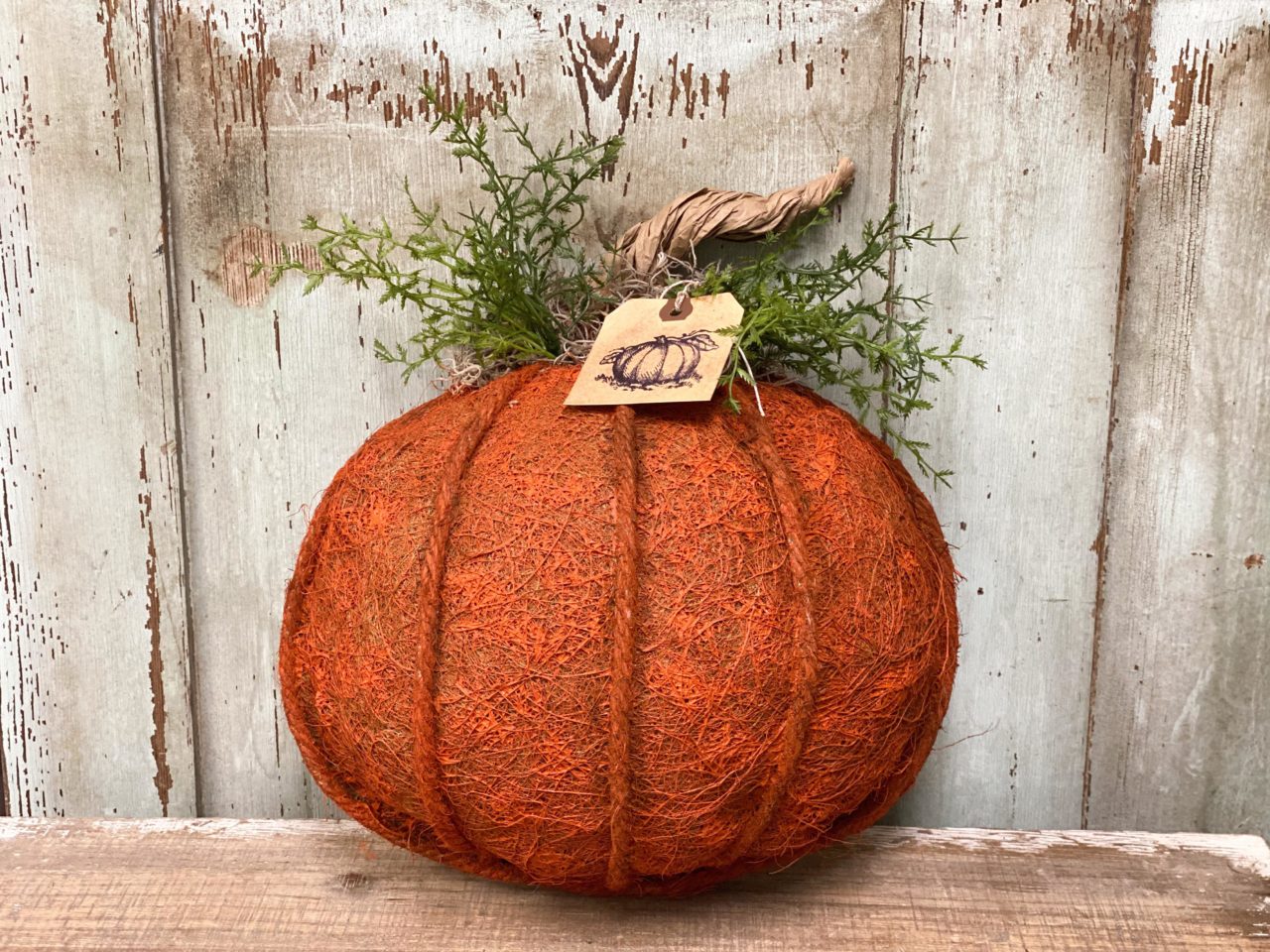 DIY Dollar Tree Coco Liner Pumpkin - The Shabby Tree