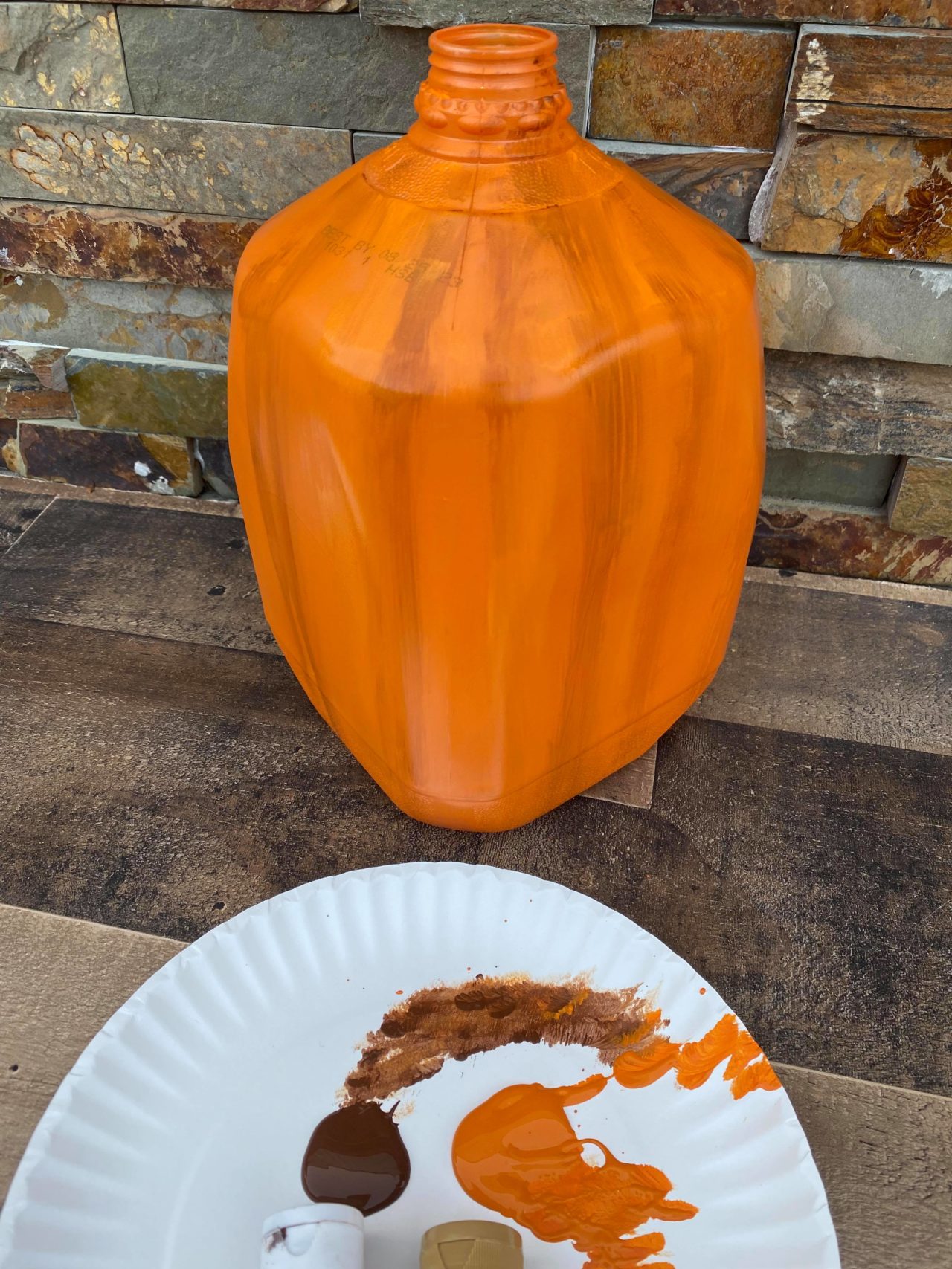 DIY Pumpkin Using A Recycled Water Jug - The Shabby Tree