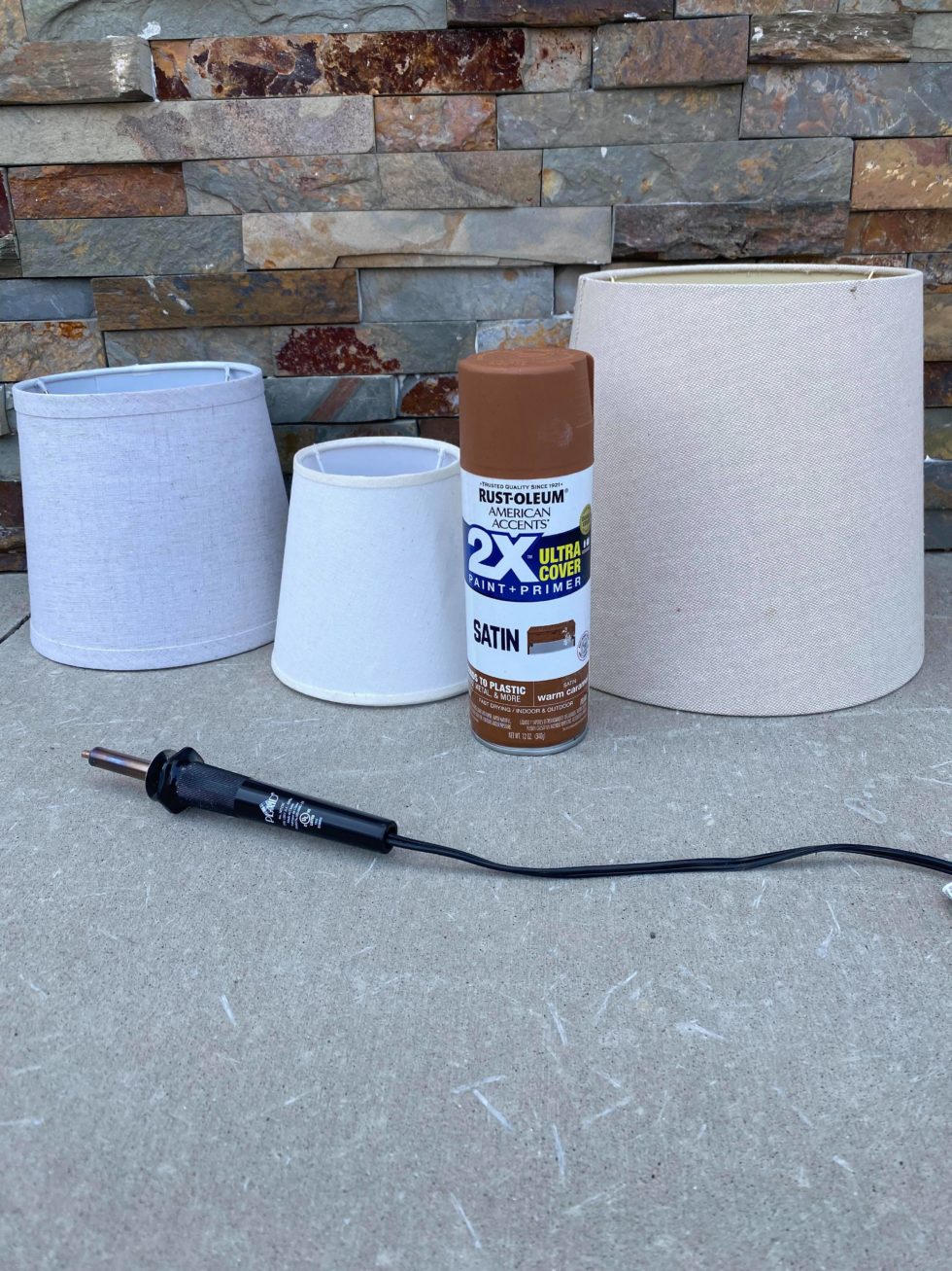 Diy Light Up Tree Using Lamp Shades - The Shabby Tree