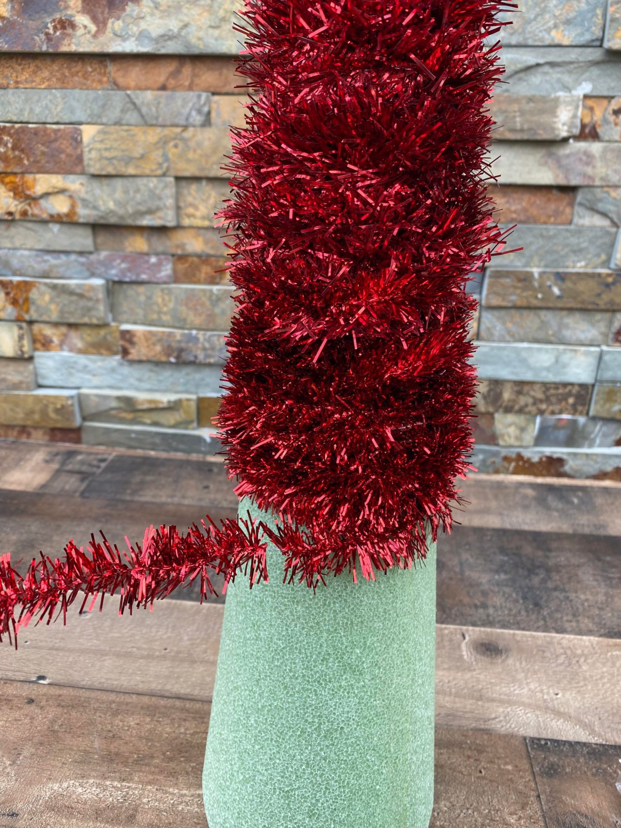 DIY Tinsel Tree - The Shabby Tree