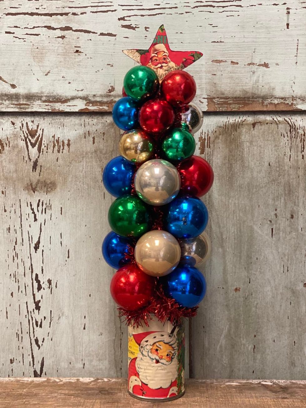 Vintage Ball Christmas Tree - The Shabby Tree