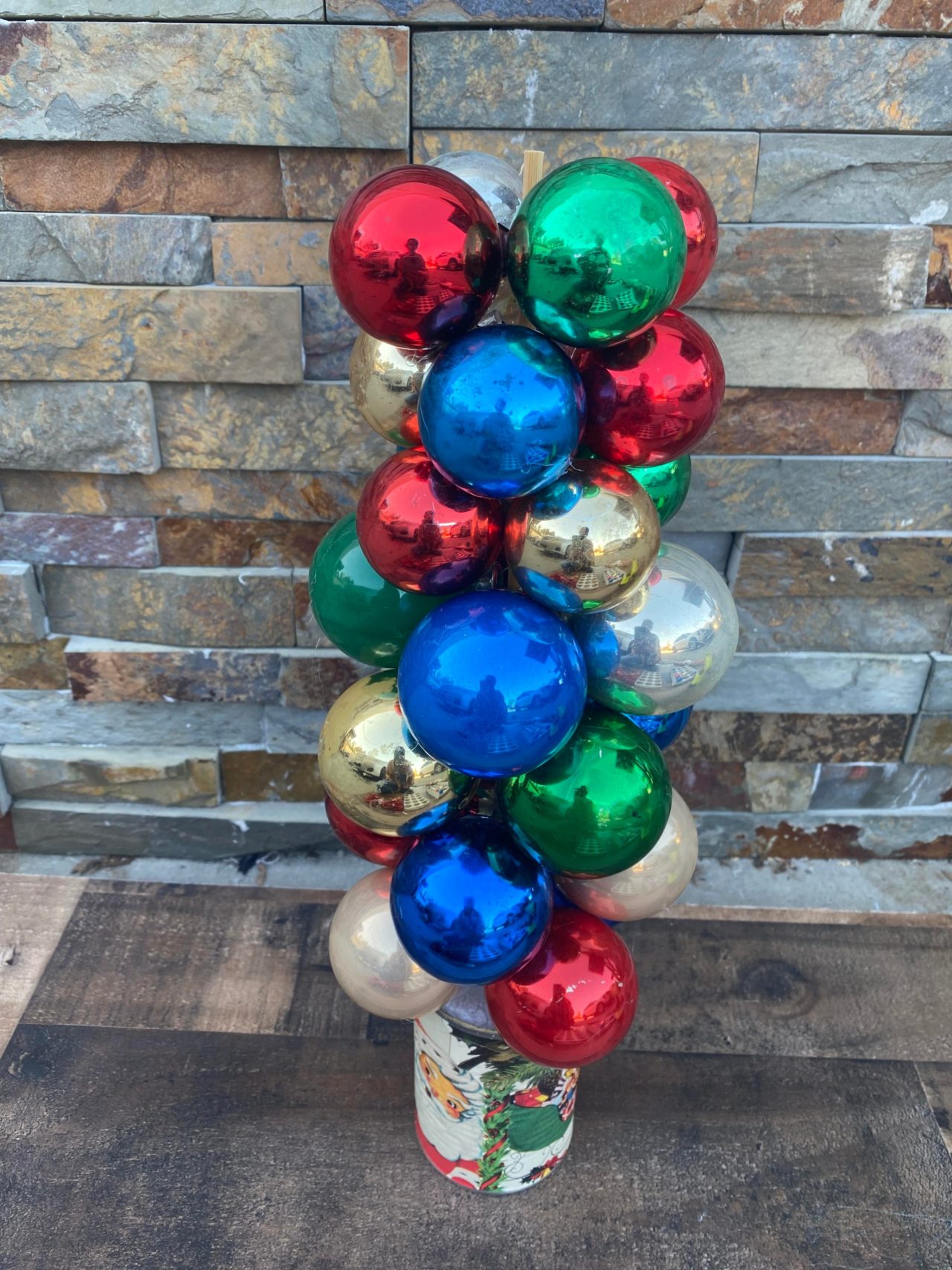 Vintage Ball Christmas Tree - The Shabby Tree