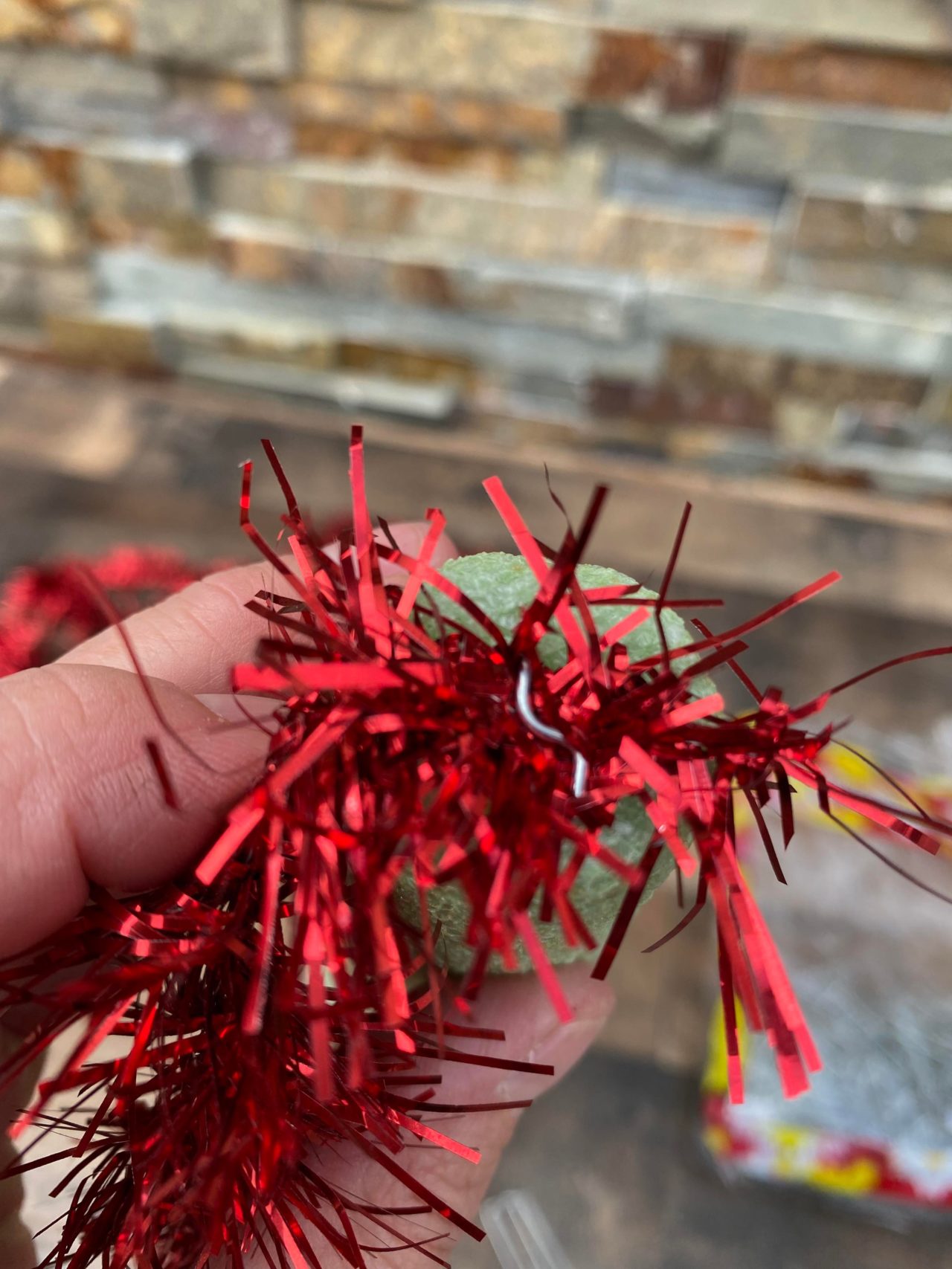 DIY Tinsel Tree - The Shabby Tree