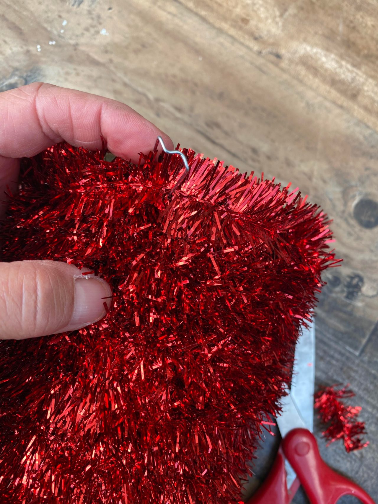 DIY Tinsel Tree - The Shabby Tree