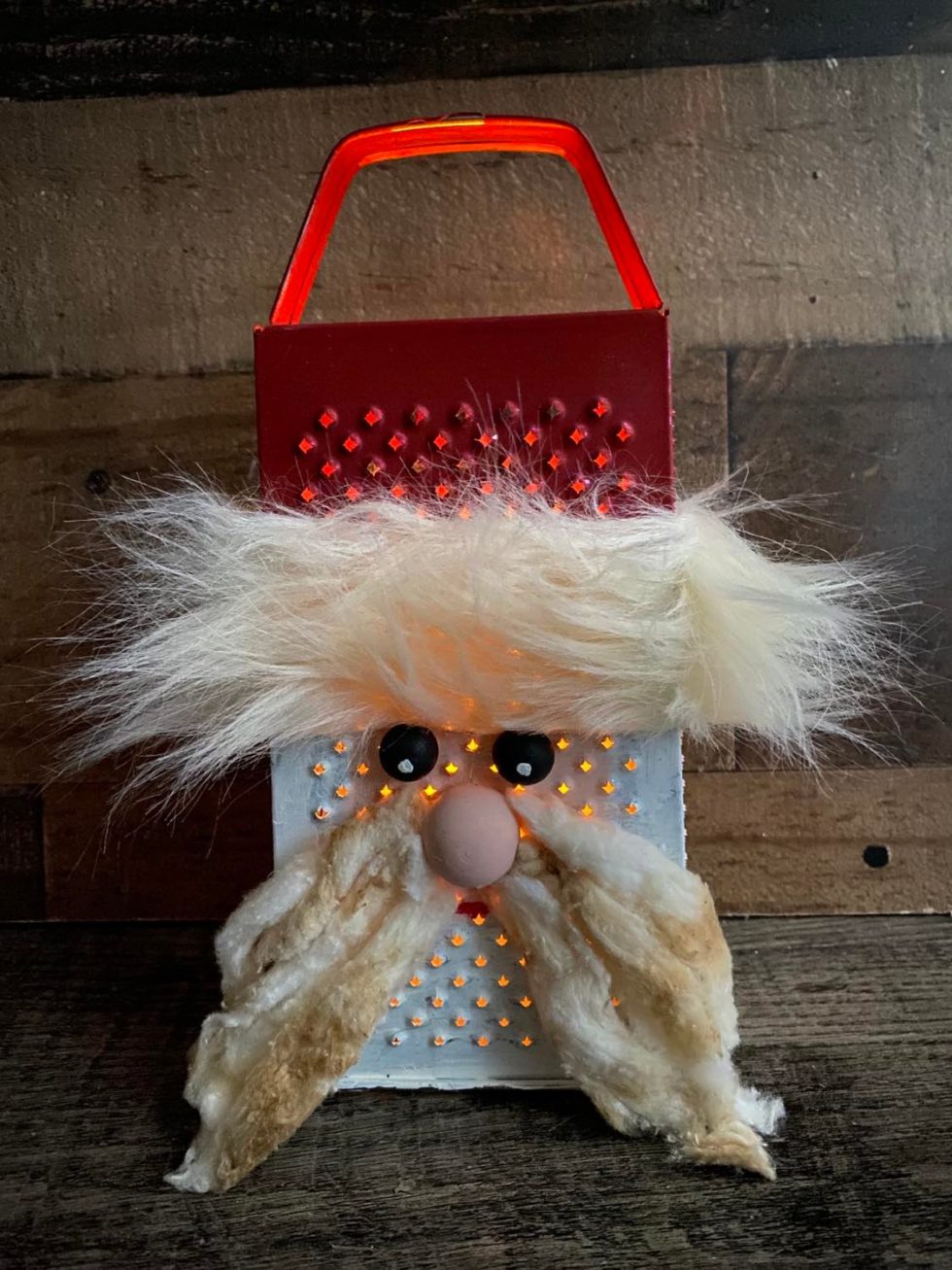 DIY Grater Santa - The Shabby Tree