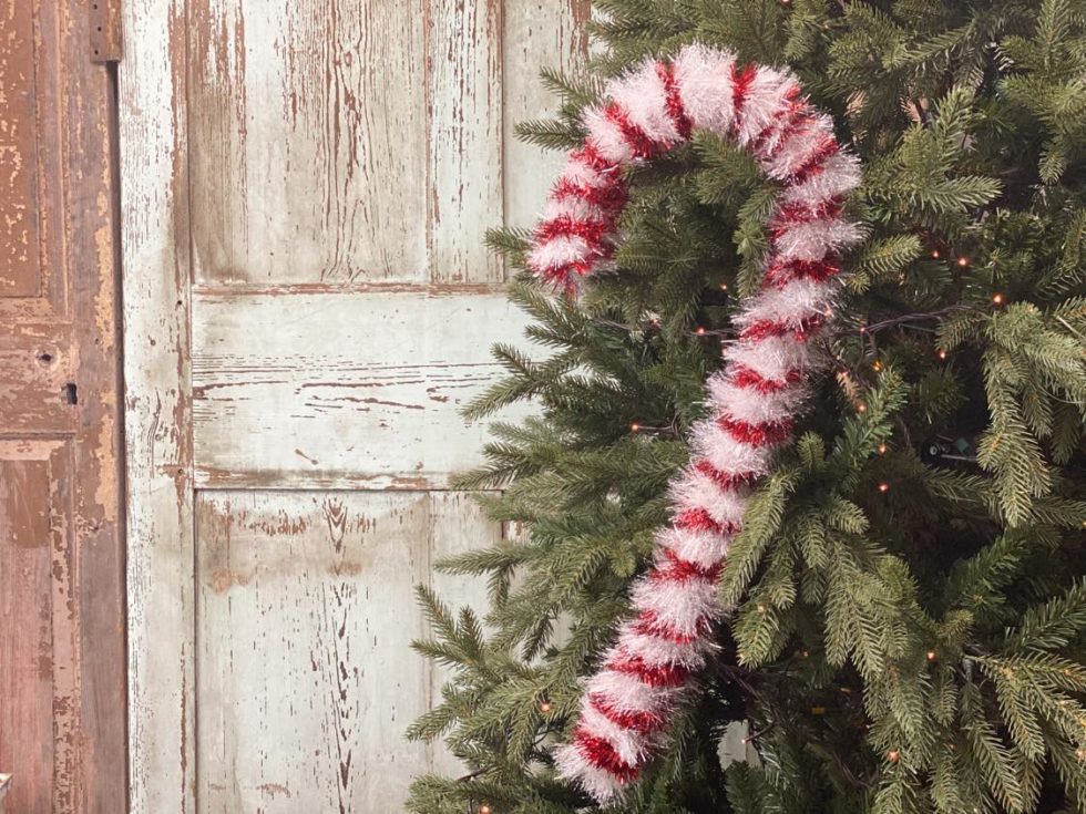 DIY Large Candy Cane - The Shabby Tree