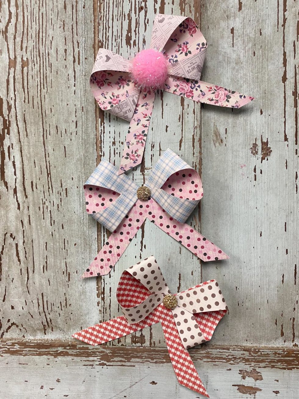 DIY Paper Bow - The Shabby Tree