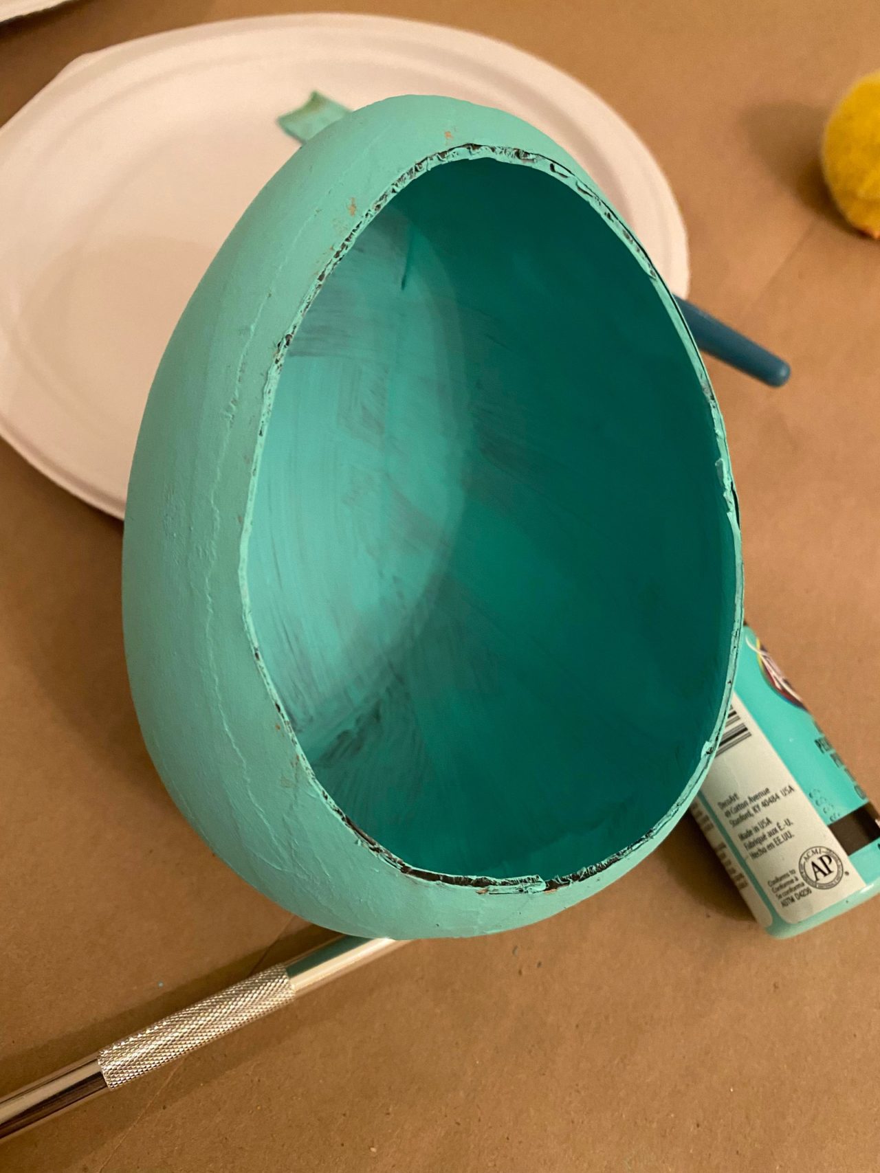 Paper Mache Egg Makeover The Shabby Tree paper-mache-egg-makeover-the-shabby-tree