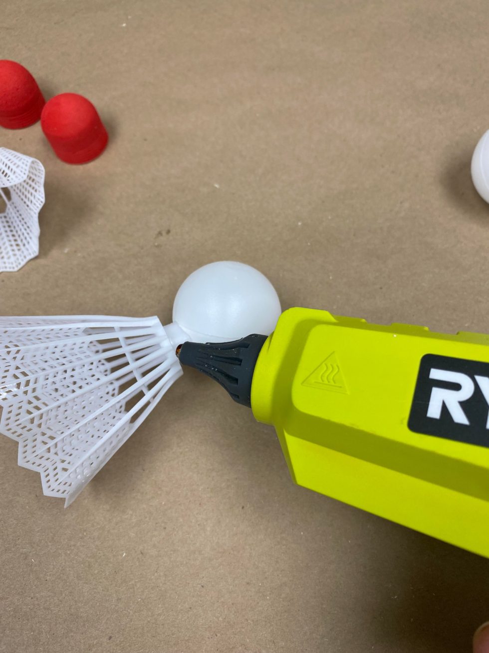 DIY Badminton Birdie Angel - The Shabby Tree