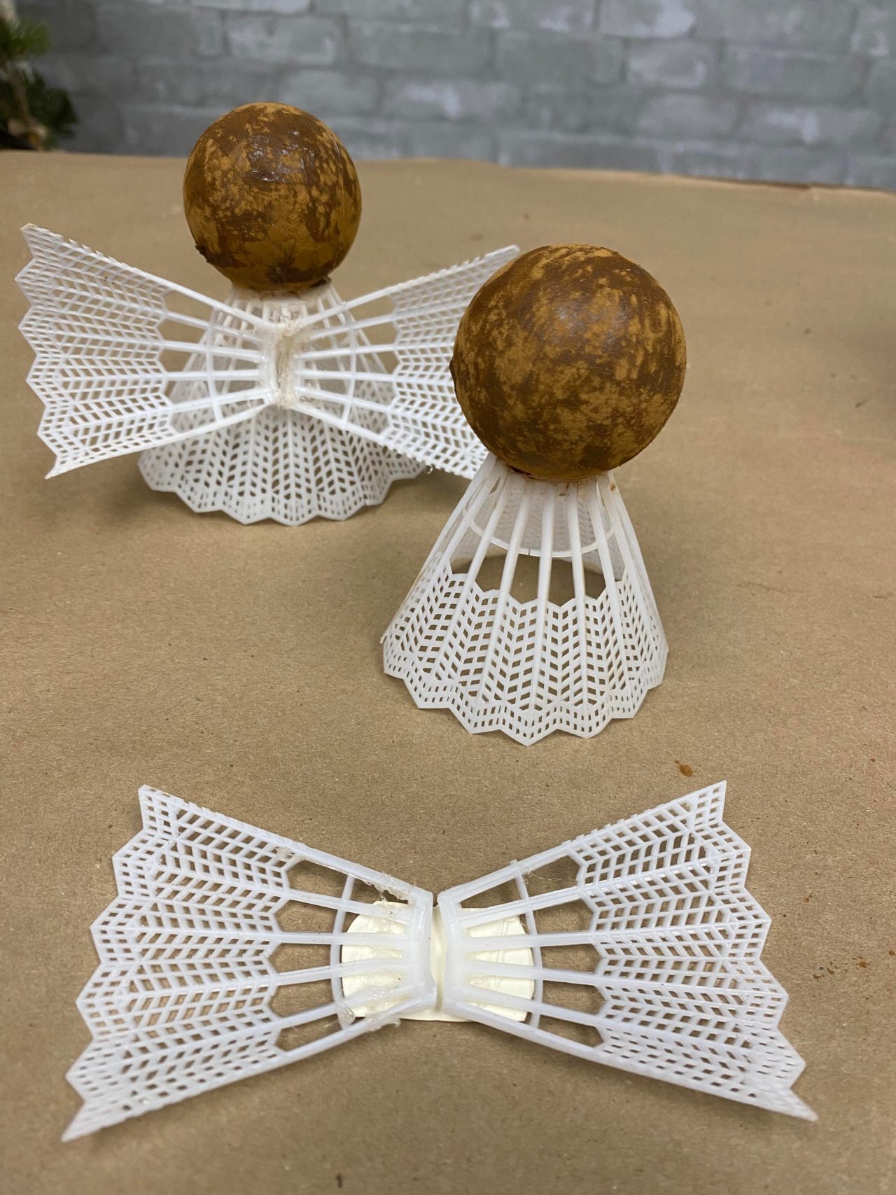 DIY Badminton Birdie Angel - The Shabby Tree