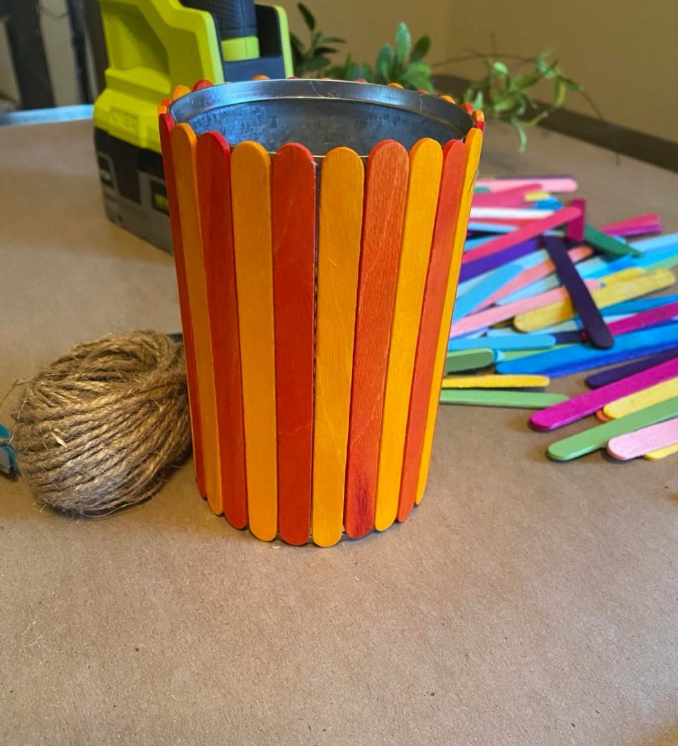 DIY Recycled Can Craft For Spring - The Shabby Tree