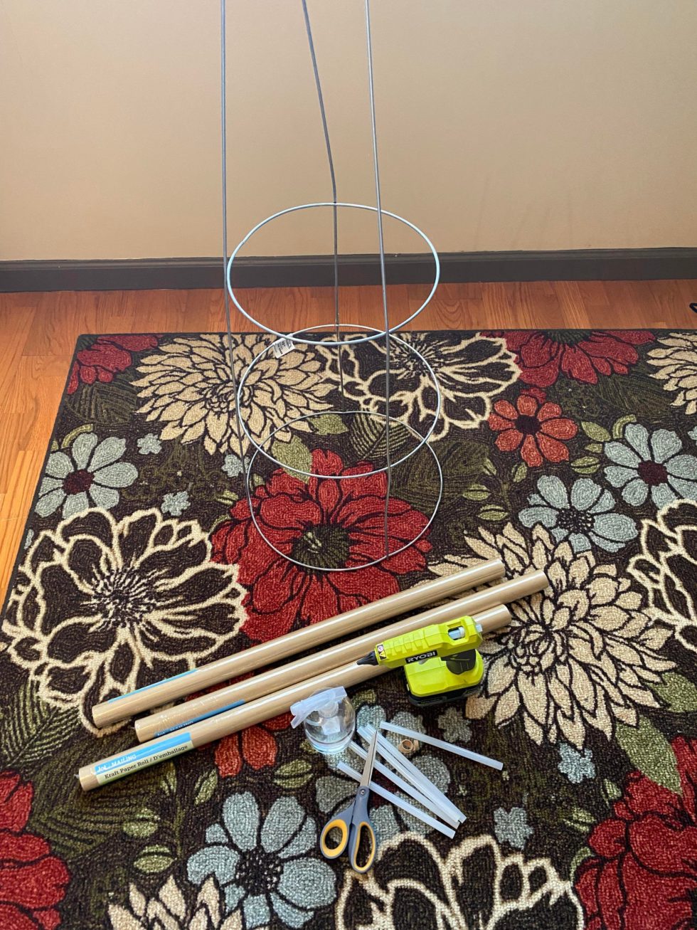 DIY Faux Grapevine Tree Using Brown Craft Paper - The Shabby Tree