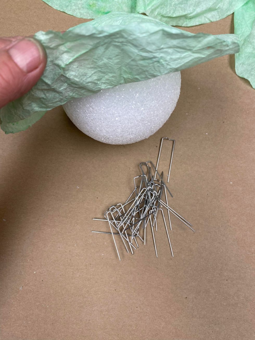 Faux Cabbage From Coffee Filters - The Shabby Tree