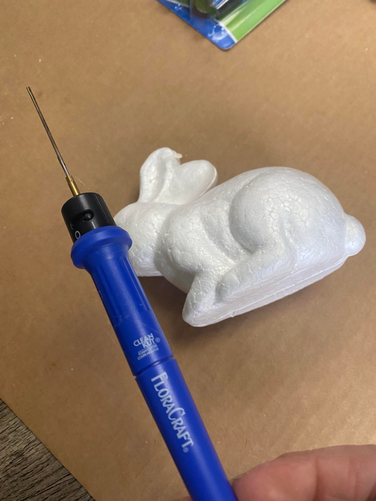 Dollar Tree Styrofoam Bunny Craft - The Shabby Tree