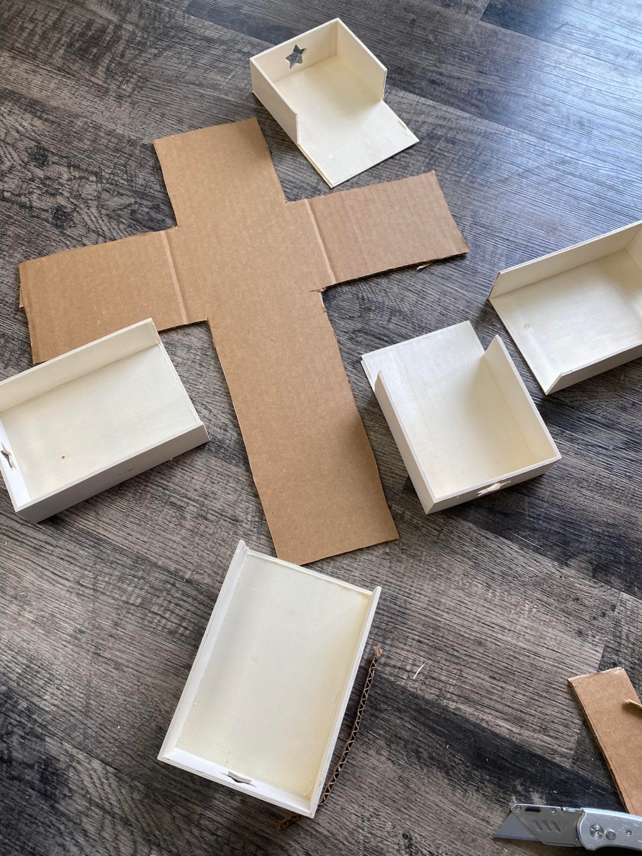 DIY Cross Using Dollar Tree Items - The Shabby Tree