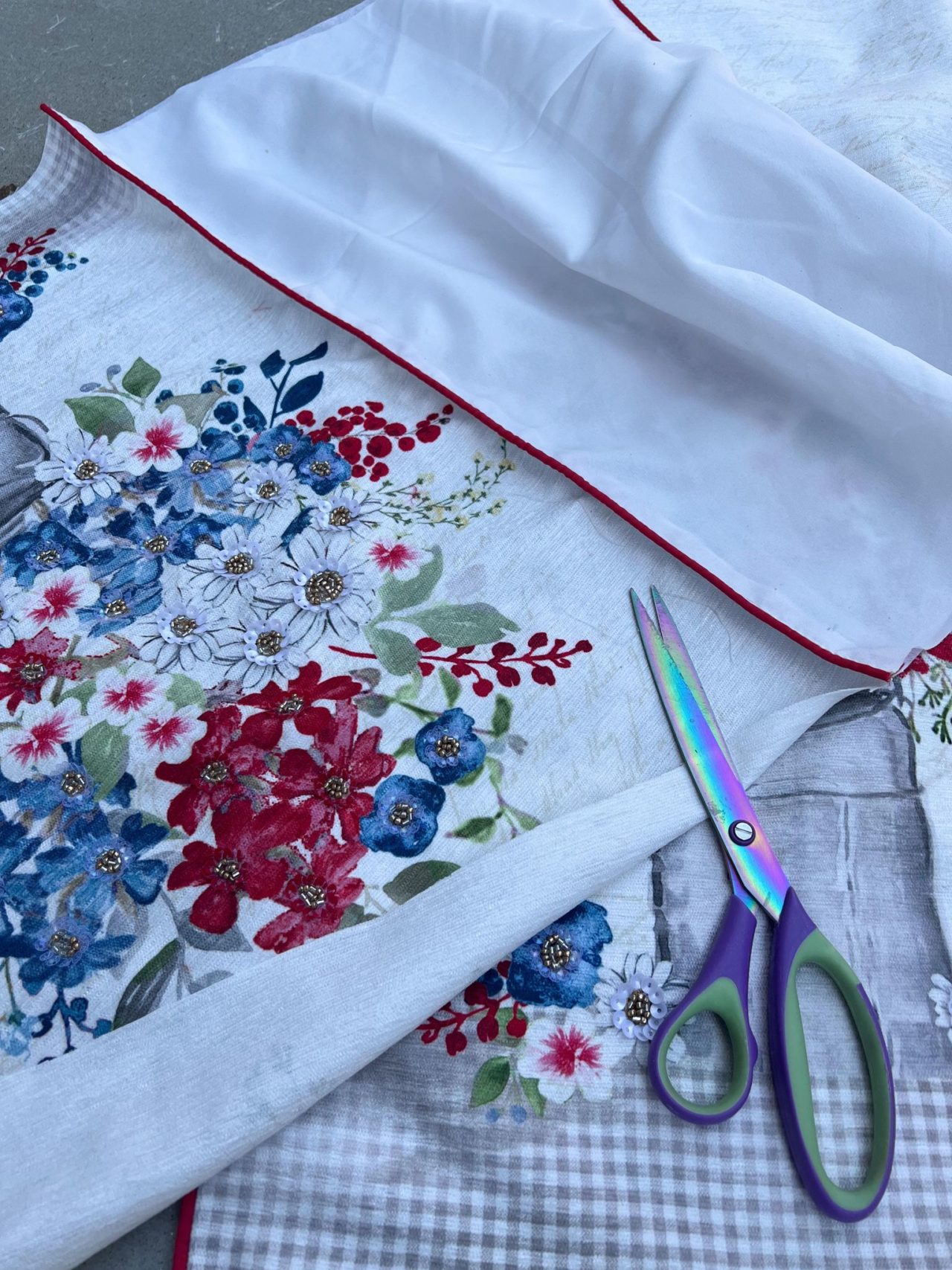 DIY Framed Wall Art Using A Table Runner - The Shabby Tree