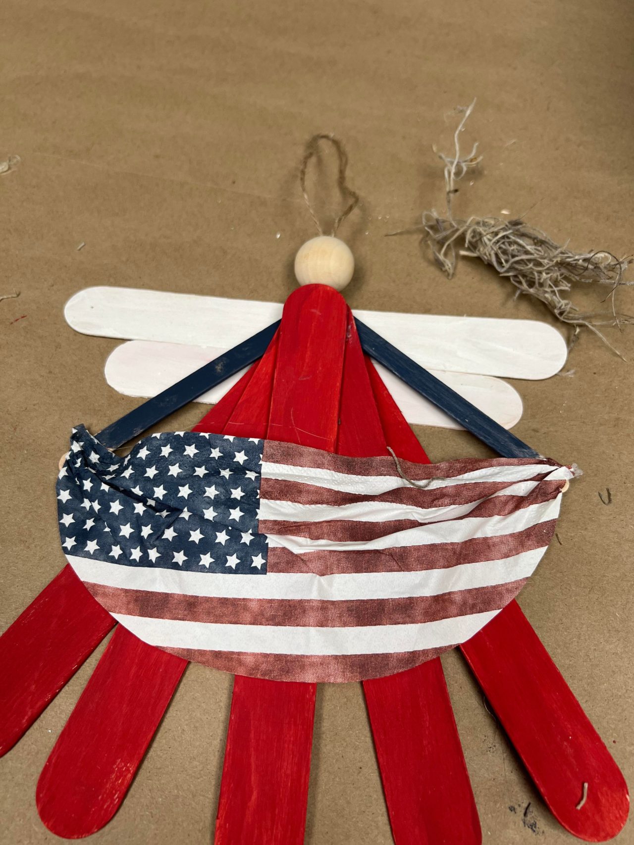 Craft Stick Angel - The Shabby Tree