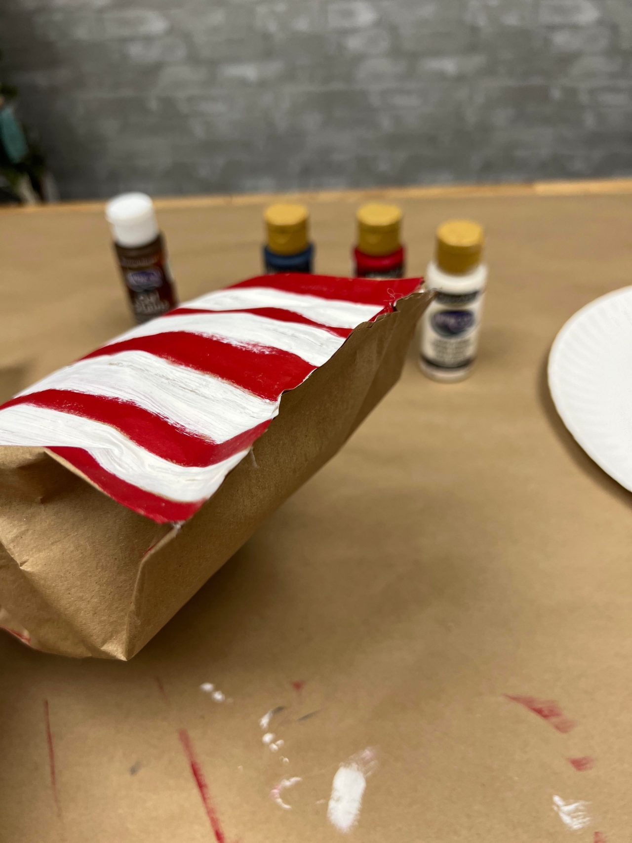 DIY Flag Using A Paper Bag - The Shabby Tree