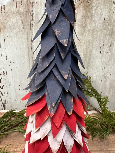 DIY Americana Cone Tree - The Shabby Tree
