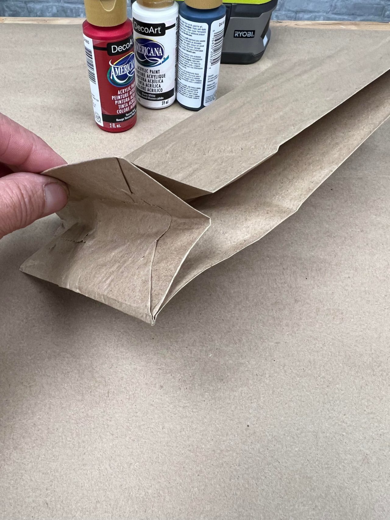 DIY Flag Using A Paper Bag - The Shabby Tree
