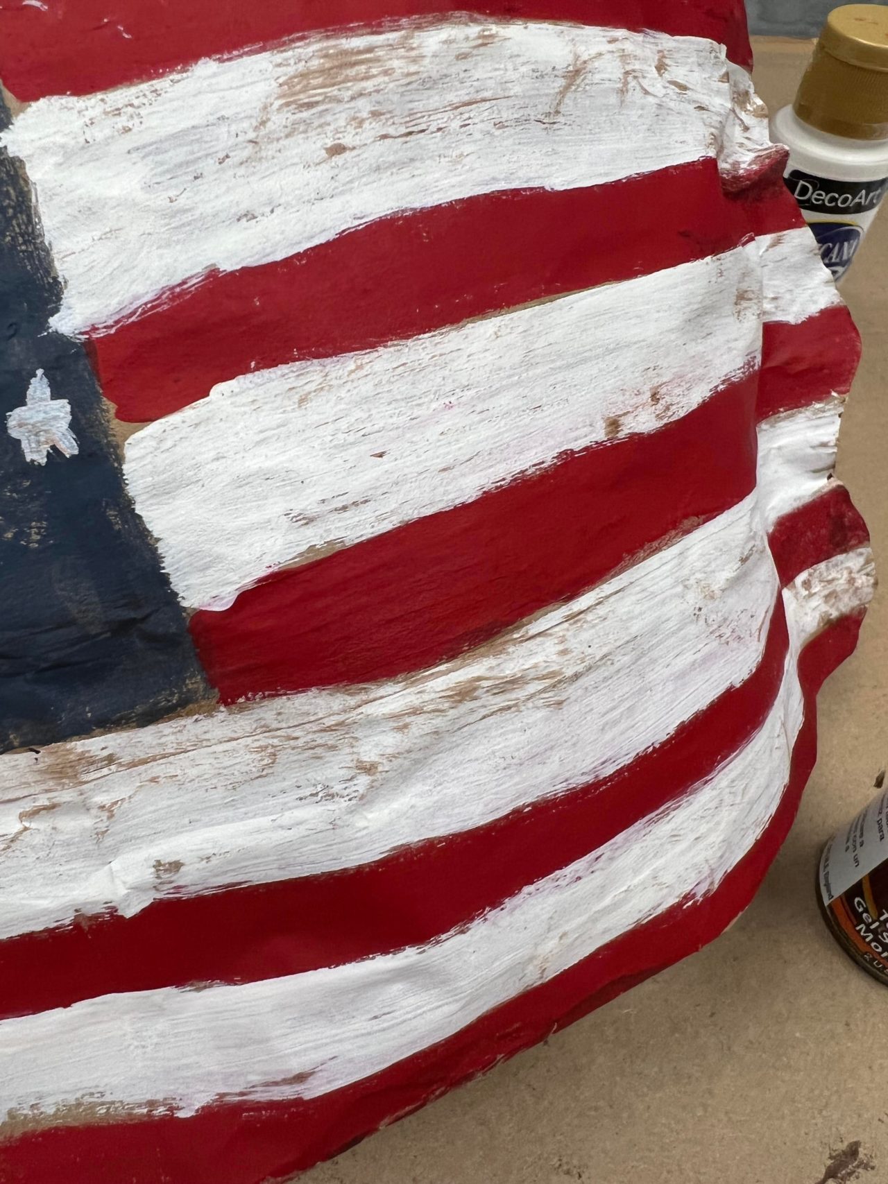 DIY Flag Using A Paper Bag - The Shabby Tree