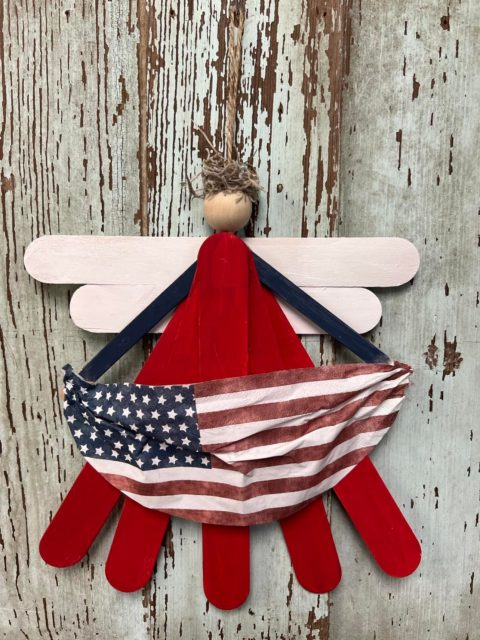 Craft Stick Angel - The Shabby Tree