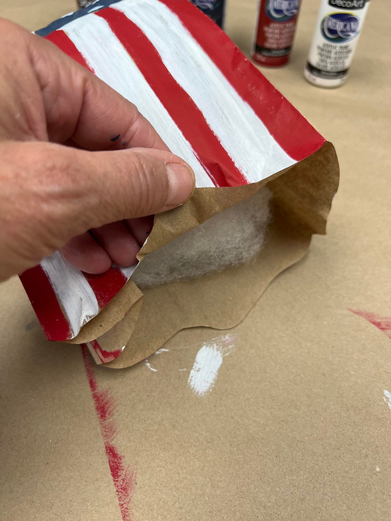 DIY Flag Using A Paper Bag - The Shabby Tree