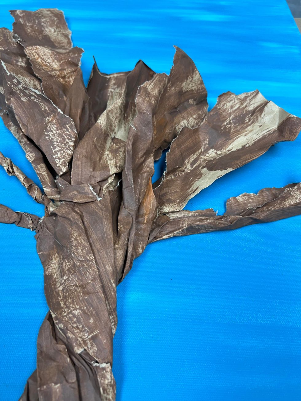 DIY Paper Tree On Cavas - The Shabby Tree