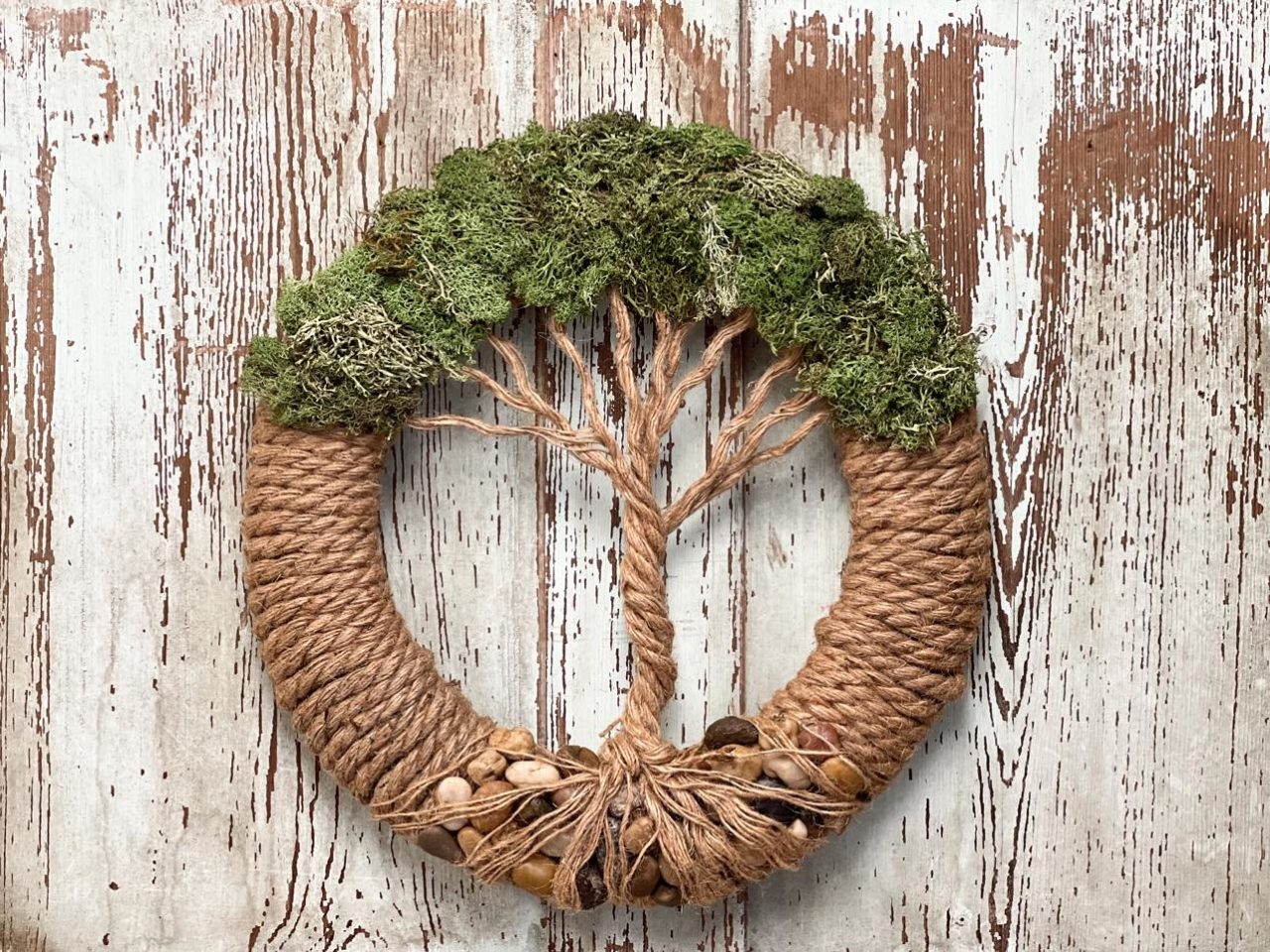 DIY Tree Of Life Wreath - The Shabby Tree