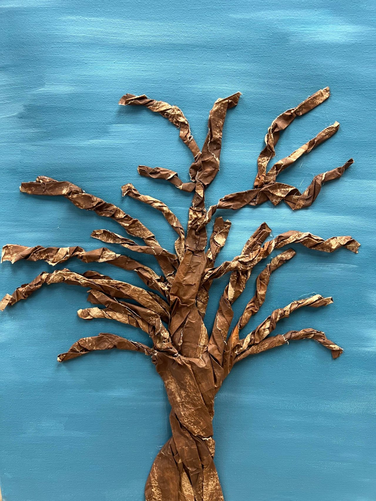 DIY Paper Tree On Cavas - The Shabby Tree