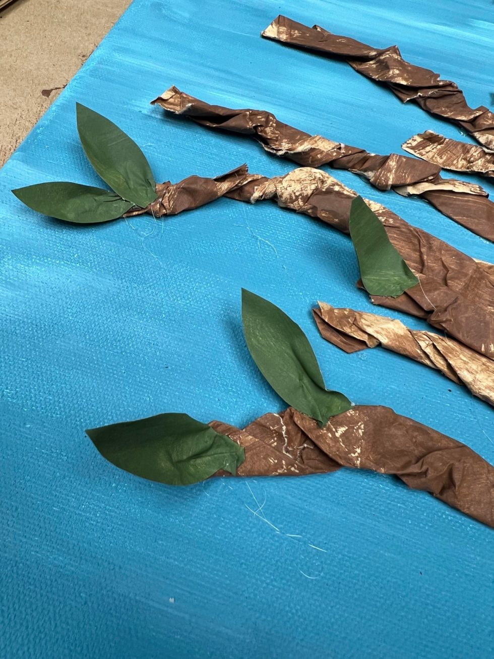 DIY Paper Tree On Cavas - The Shabby Tree