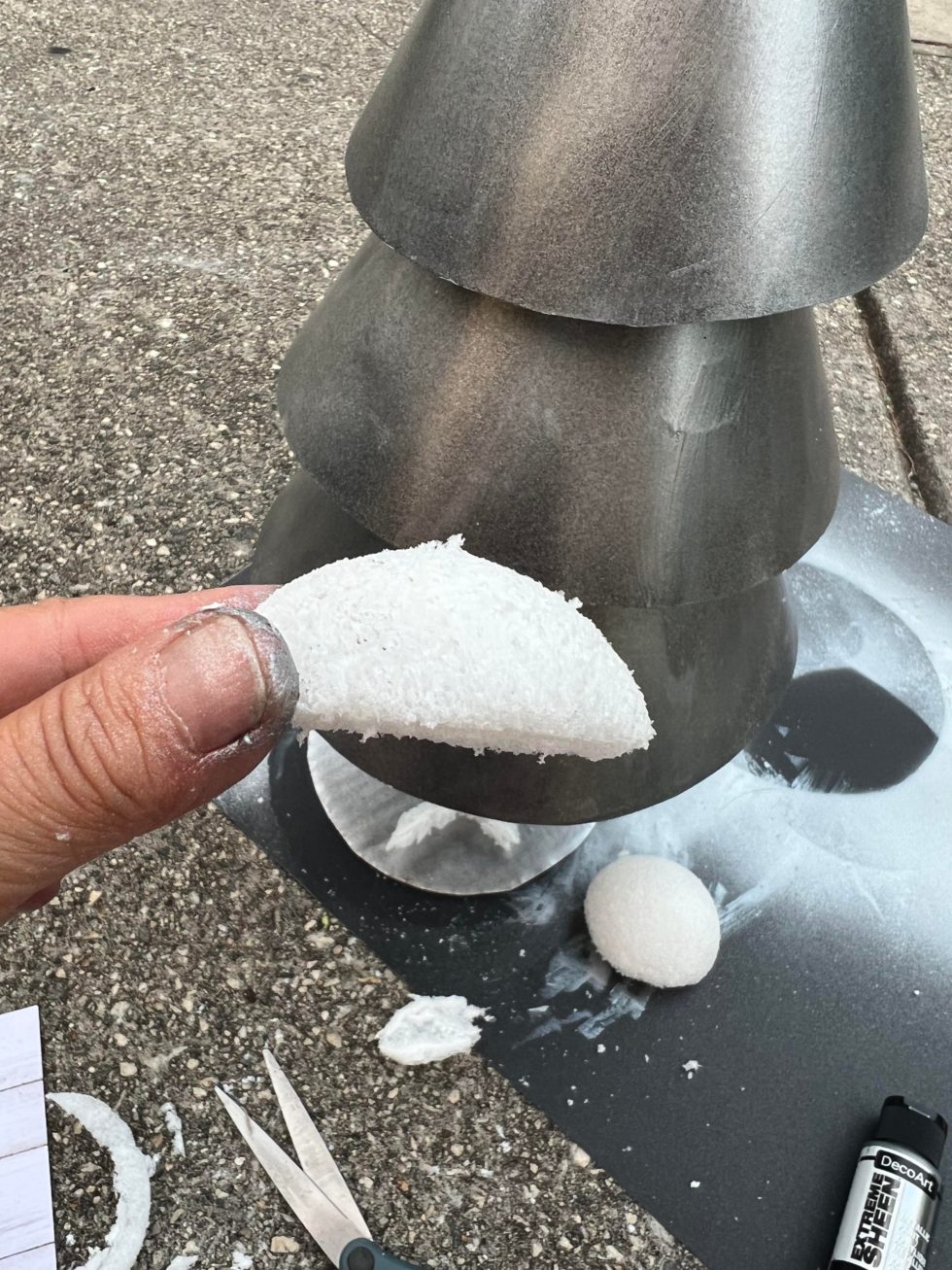 DIY Funnel Tree Using Dollar Tree Poster Boards - The Shabby Tree