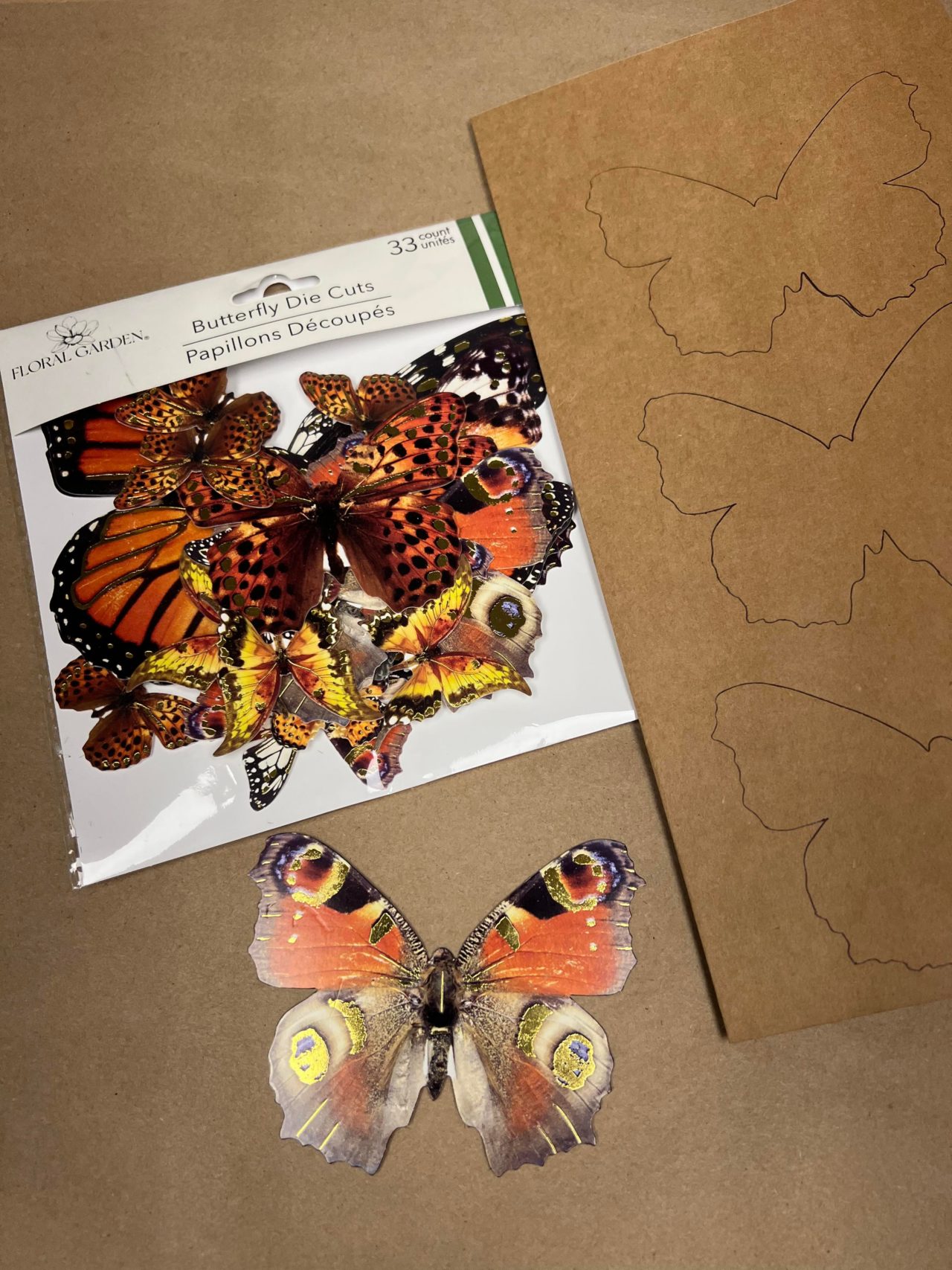 DIY Butterfly That Looks Like Metal - The Shabby Tree