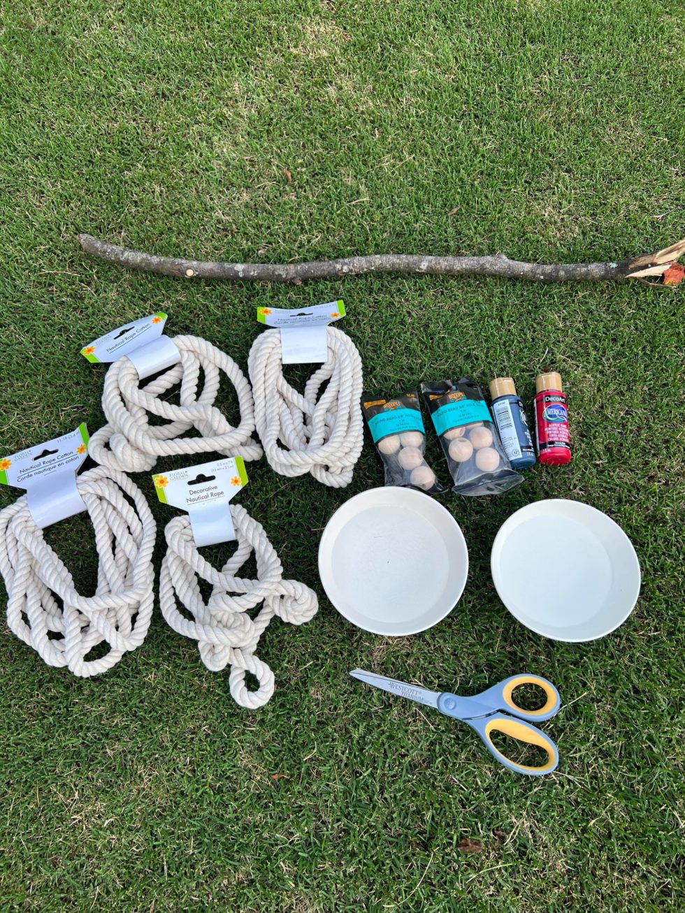 DIY Flag Using Nautical Rope - The Shabby Tree