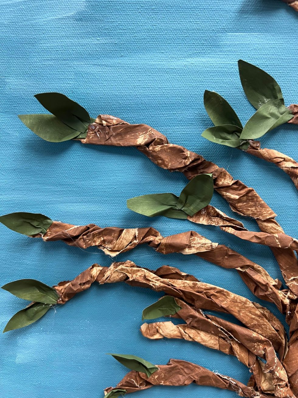 DIY Paper Tree On Cavas - The Shabby Tree