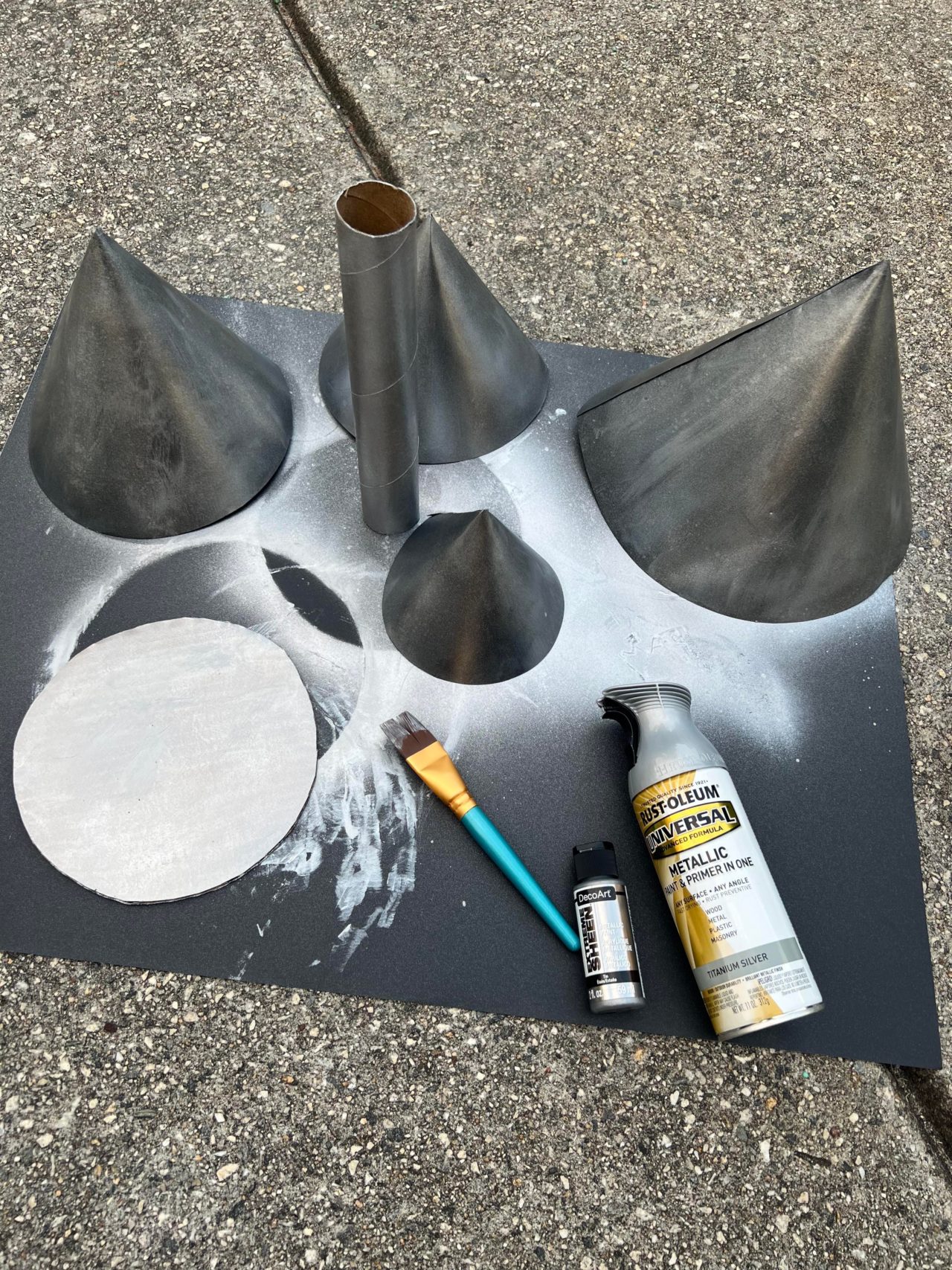 DIY Funnel Tree Using Dollar Tree Poster Boards - The Shabby Tree