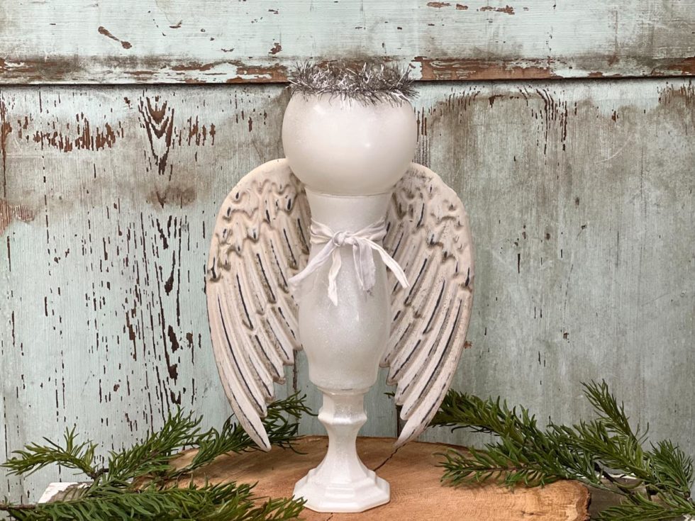 DIY Glass Angel - The Shabby Tree