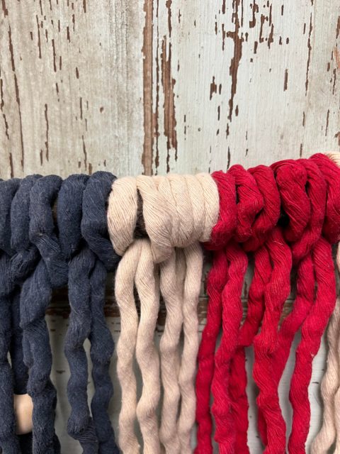 DIY Flag Using Nautical Rope - The Shabby Tree