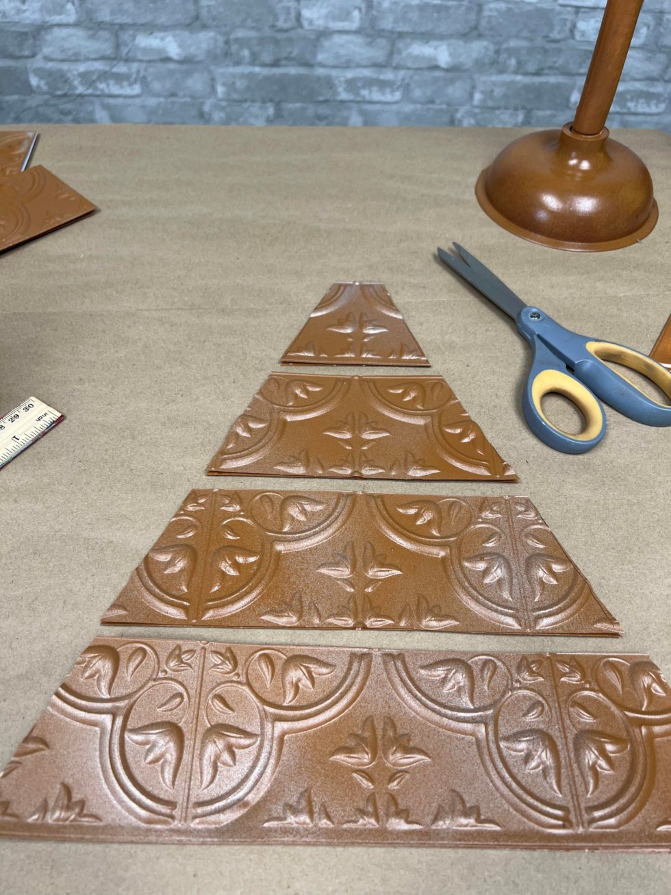 DIY Dollar Tree Tile Tree - The Shabby Tree