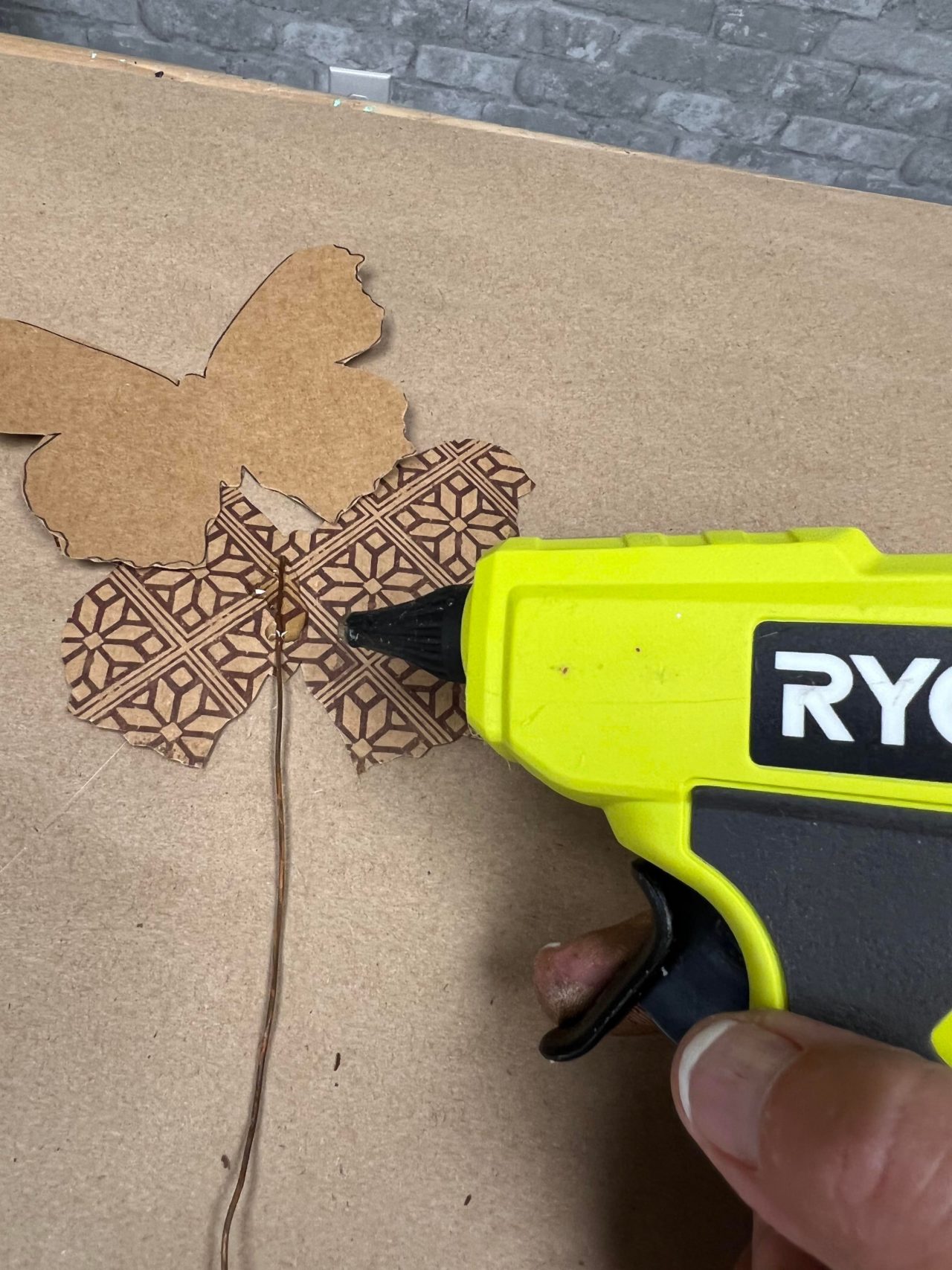 DIY Butterfly That Looks Like Metal - The Shabby Tree