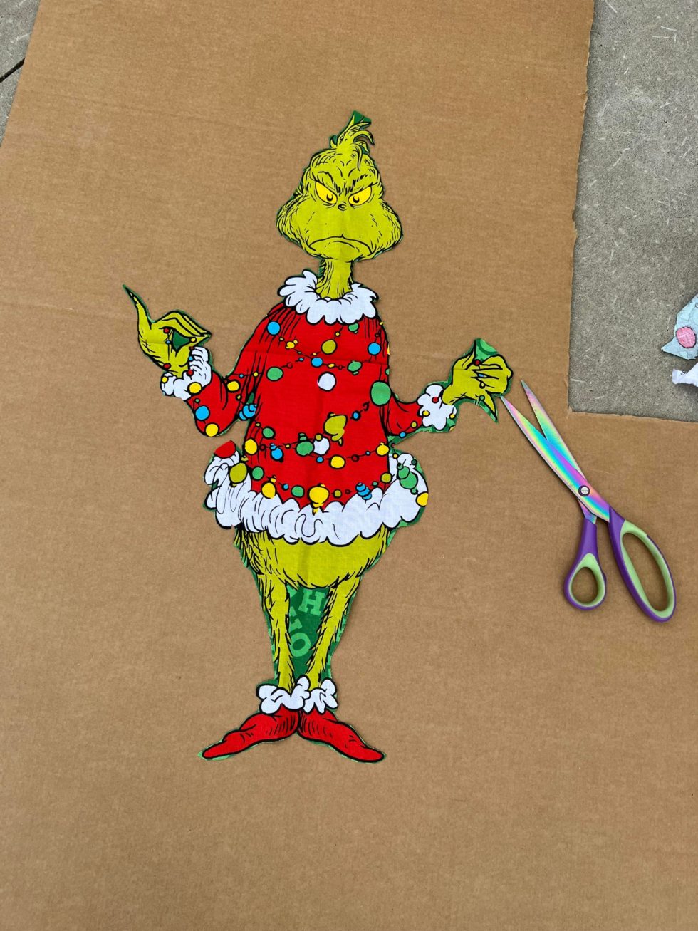 Grinch From Fabric - The Shabby Tree