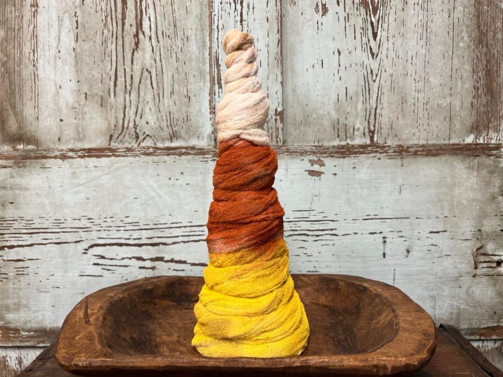 DIY Candy Corn Tree - The Shabby Tree