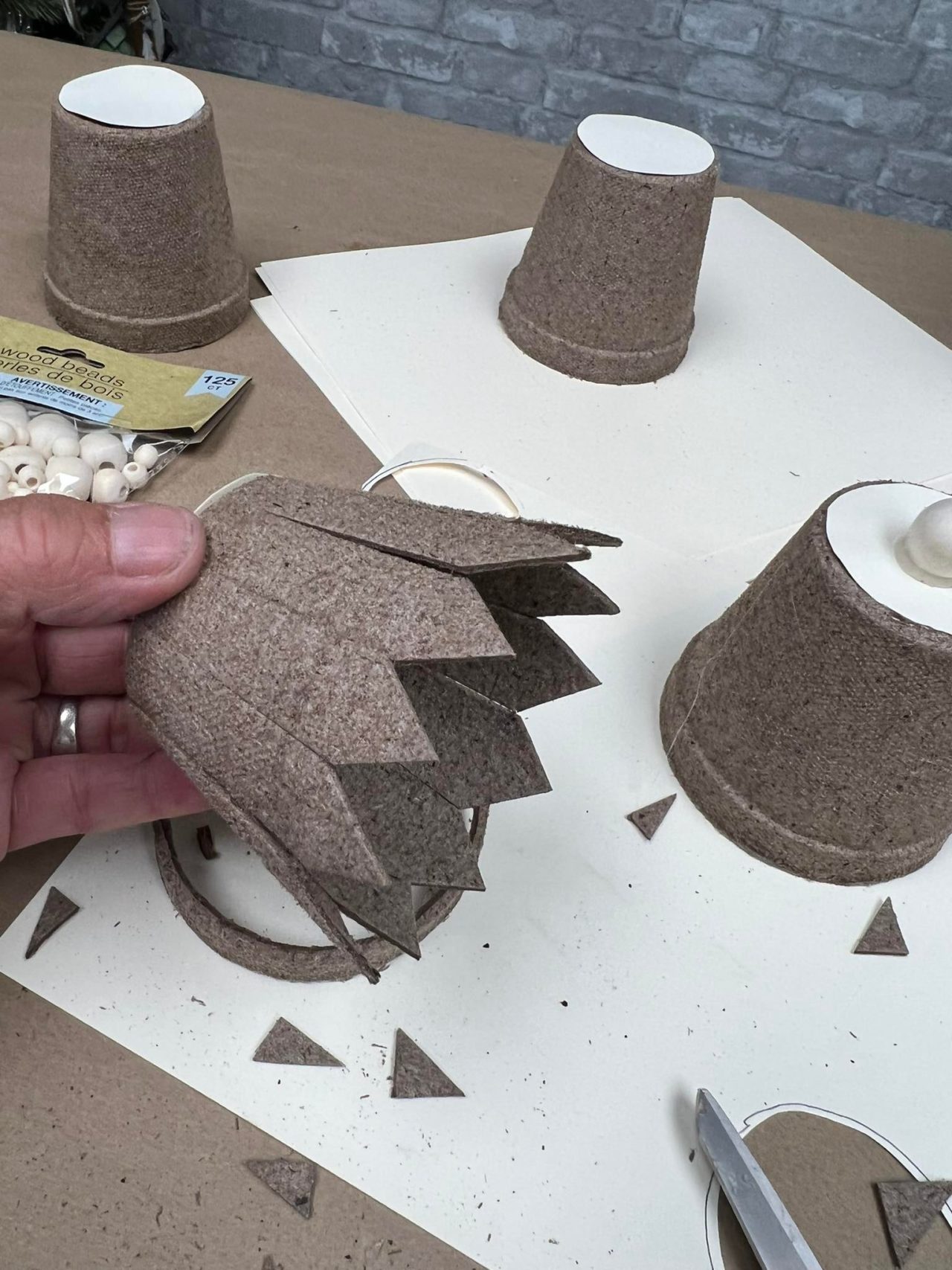 DIY Tree Using Seed Starter Pots - The Shabby Tree