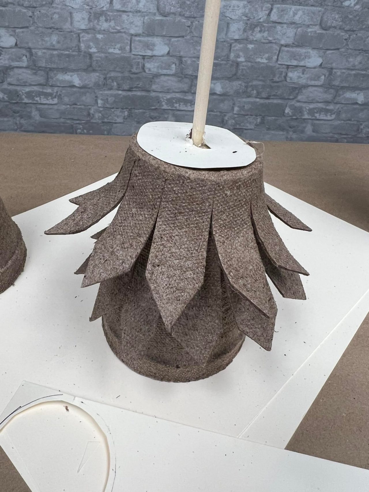 DIY Tree Using Seed Starter Pots - The Shabby Tree