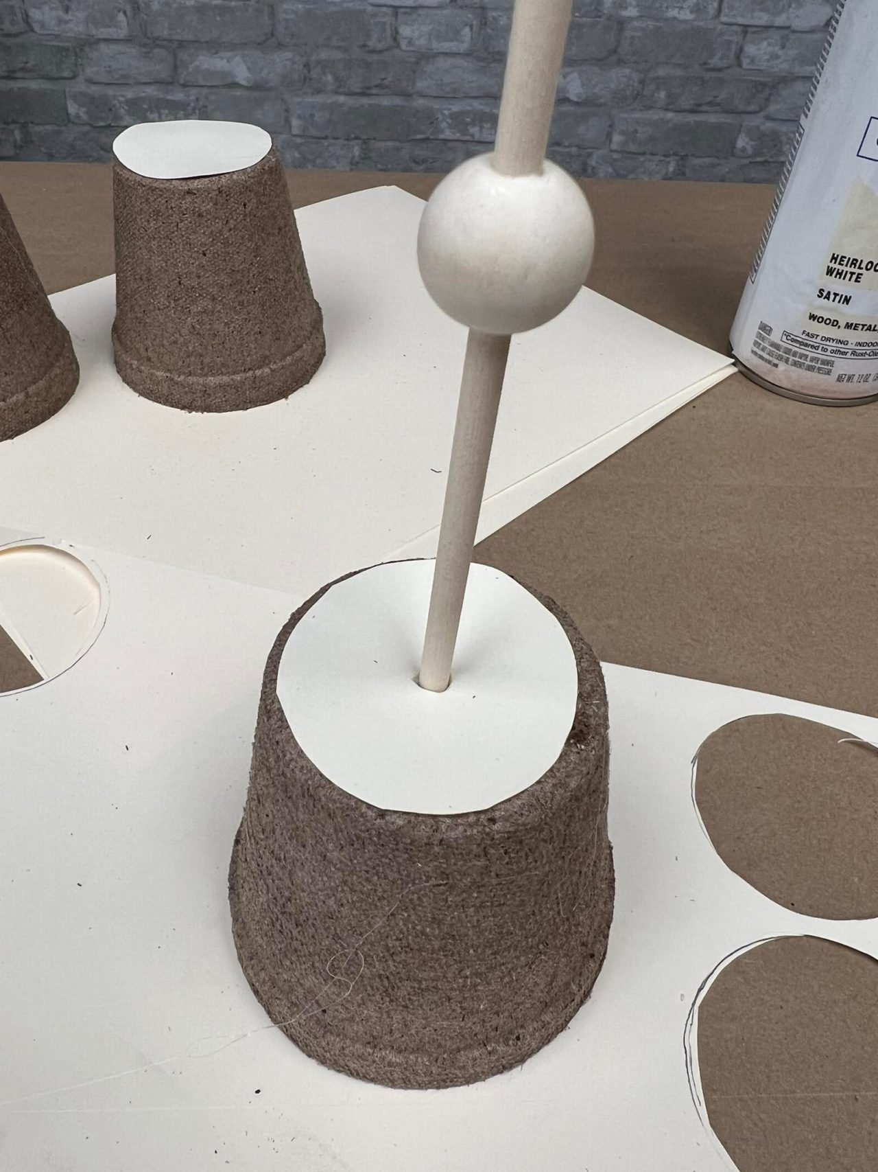 DIY Tree Using Seed Starter Pots - The Shabby Tree