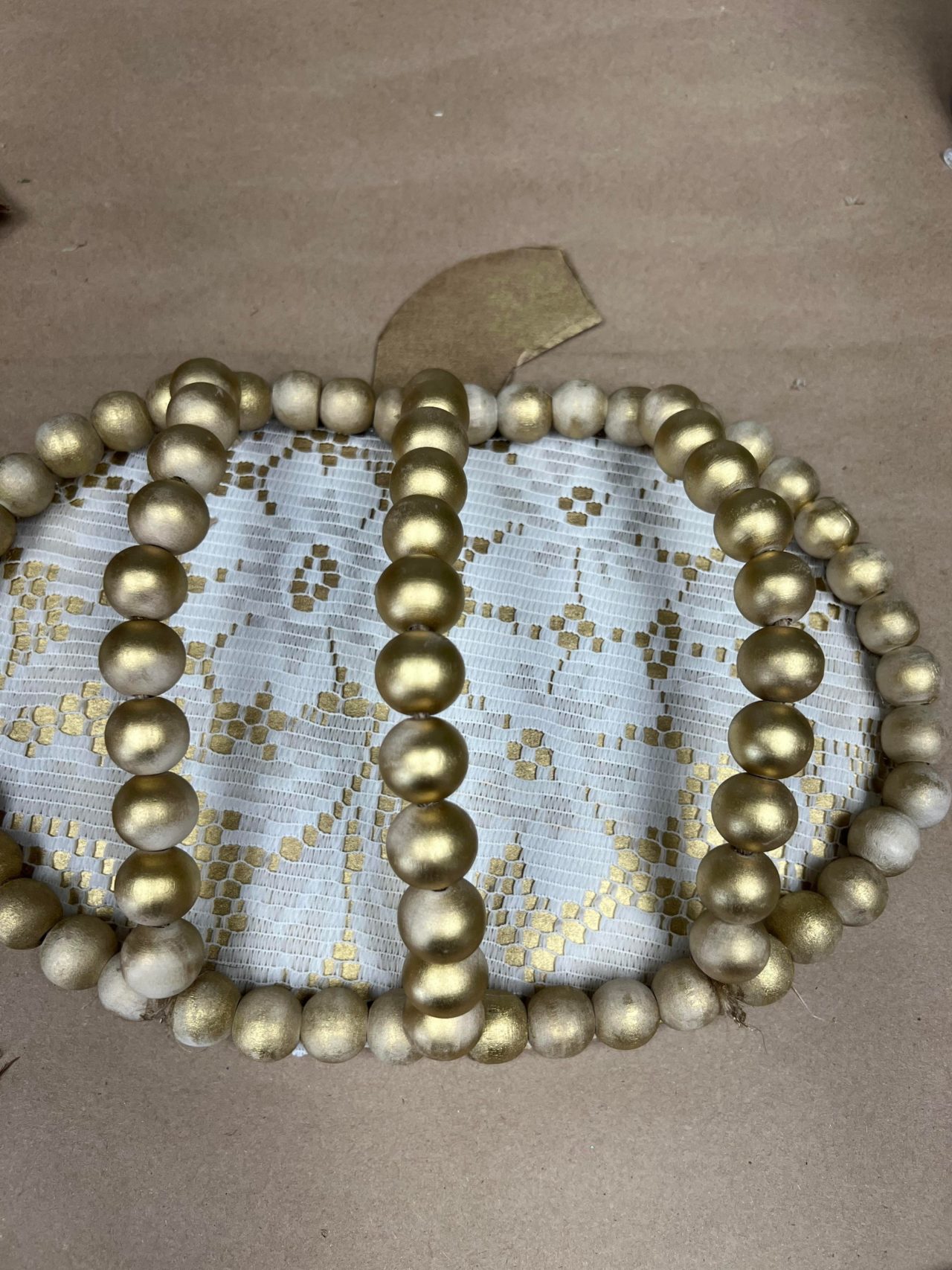 DIY Wooden Bead Pumpkin - The Shabby Tree