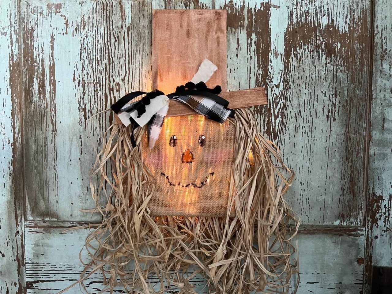 DIY Scarecrow Head - The Shabby Tree