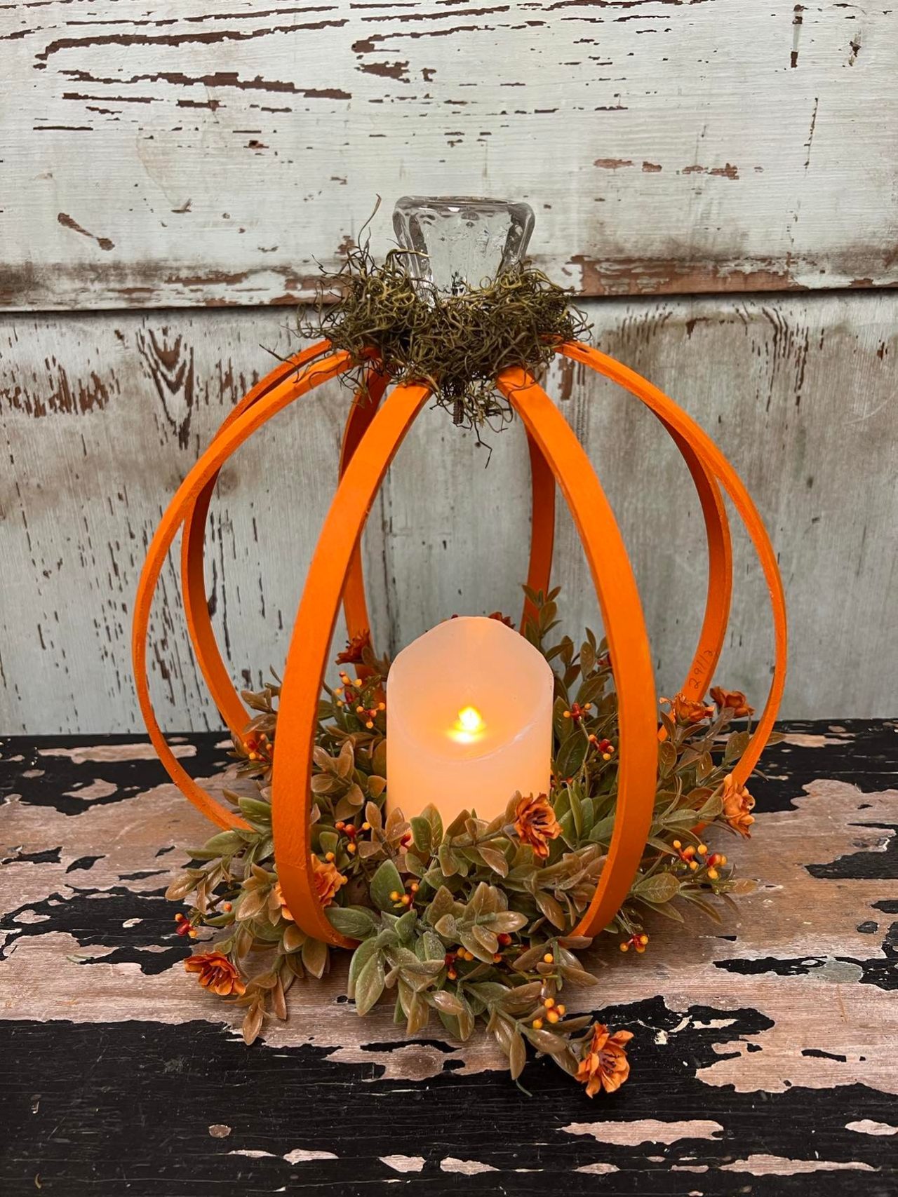 DIY Pumpkin Lantern - The Shabby Tree