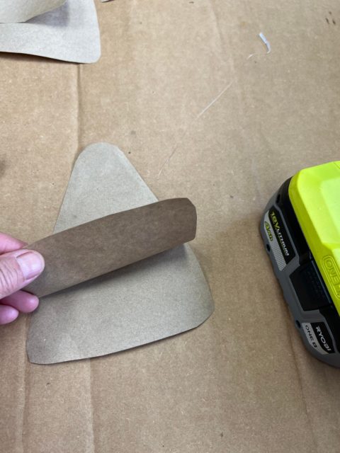 DIY Candy Corn Using Brown Paper - The Shabby Tree